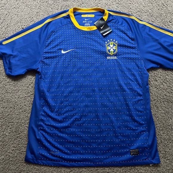 Nike | Shirts | Rare Nike Drifit Brazil National Team World Cup Jersey ...